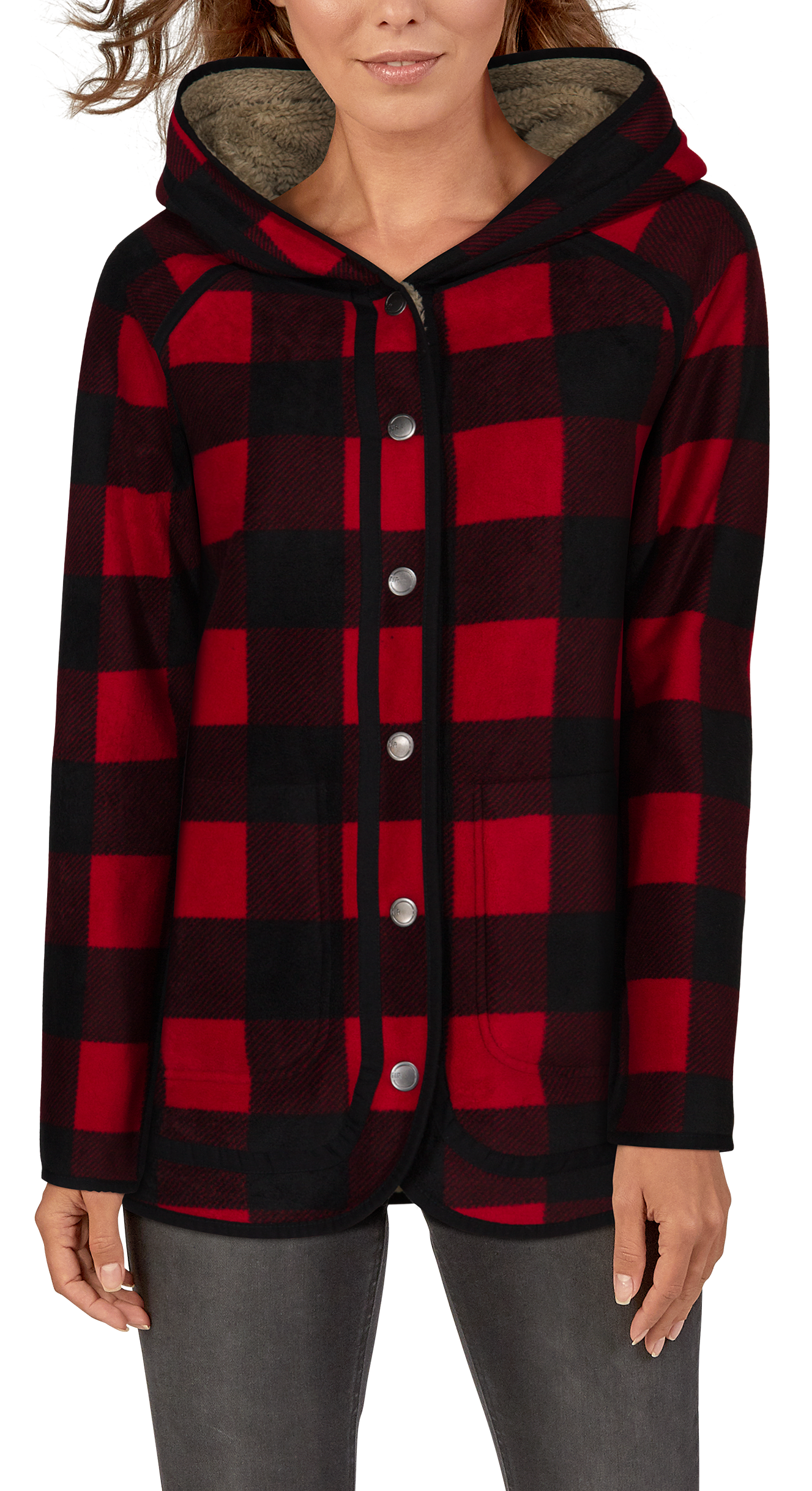 Natural Reflections Reversible Plaid Fleece Jacket for Ladies | Bass ...